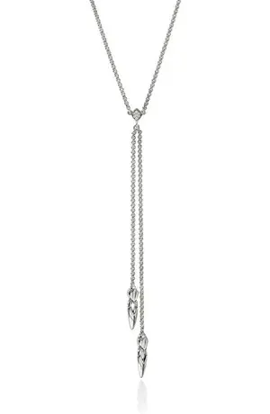 John Hardy Naga Diamond Y-necklace - Silver