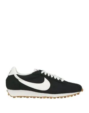 Nike Textile Fibers, Leather, Rubber Low-top Sneakers - Black