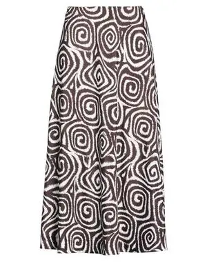Herno Midi Flared Skirt - Dark Brown