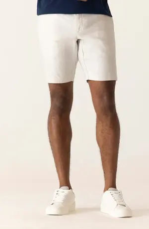 DEKE Oasis 8.5-inch Linen Blend Bermuda Shorts - Silver