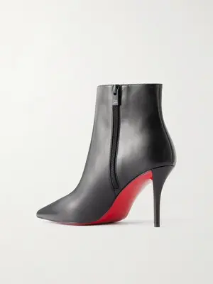 CHRISTIAN LOUBOUTIN Miss Z 80 Leather Ankle Boots
