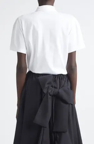 Noir Kei Ninomiya Bow Embellished Polo