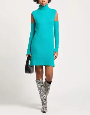 Liu Jo Knitted Mini Dress With Detachable Sleeves - Emerald Green