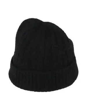High Light Nylon, Wool, Alpaca Wool, Elastane Beanie - Black