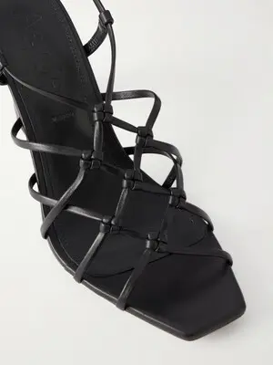 AeydĒ Acacia Leather Sandals - Black
