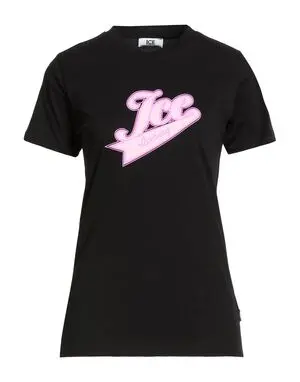 Iceberg Logo-print T-shirt - Black