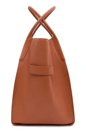 Mango Maxi Leather Shopper Bag