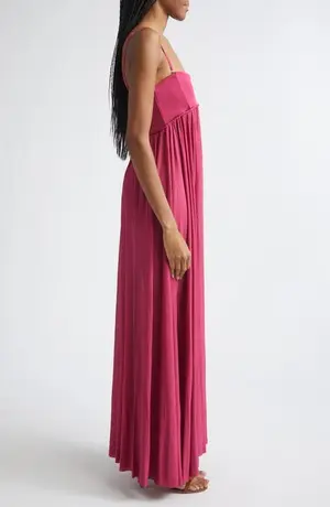 Zimmermann Luna Jersey Bandeau Gown - Fuchsia