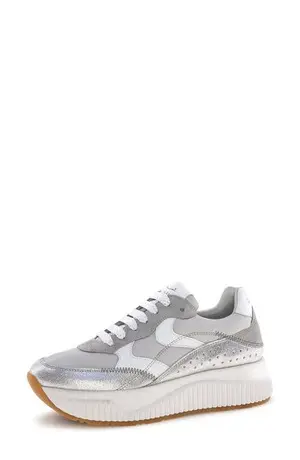 Voile Blanche Perforated Sneakers For Women