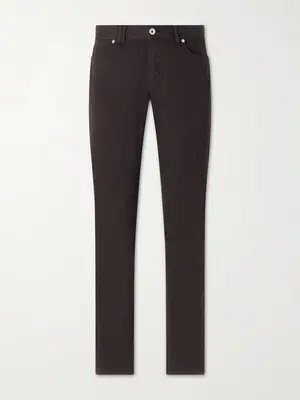 Brioni Meribel Straight-leg Jeans - Brown