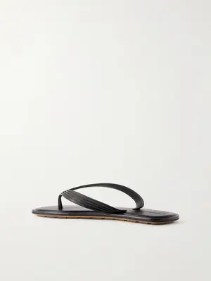 Bottega Veneta Rubber Flip Flops - Black