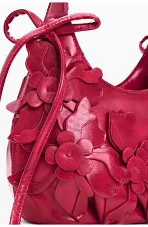 Desigual Faux Leather Shoulder Bag - Red