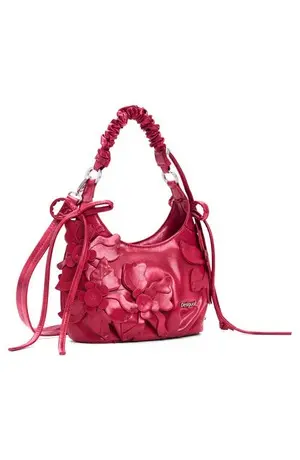 Desigual Faux Leather Shoulder Bag - Red
