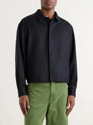 Auralee Herringbone Wool Blouson