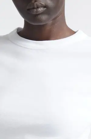 Saint Laurent Cassandre Logo Cotton T-shirt - Blanc