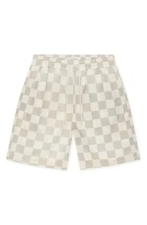 LES DEUX Shawn Mesh Shorts - Light Sand
