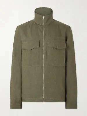 men's linen overshirt
