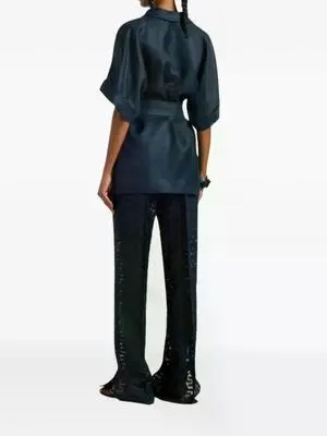 Liviana Conti Belted Short-sleeve Jacket
