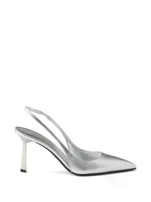 Prada Silver Tone Shoes For Women