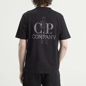 C.P. COMPANY Embroidered Sailor 1020 T-shirt - Black