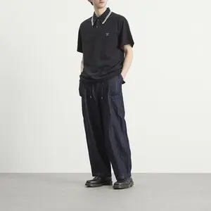 Needles Pique Polo - Black