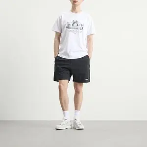 PALMES Stitch Tennis Shorts - Black