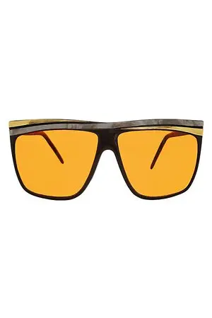 SUNGLASS MUSEUM Vintage Carla Sunglasses - Gray Brow Stripe