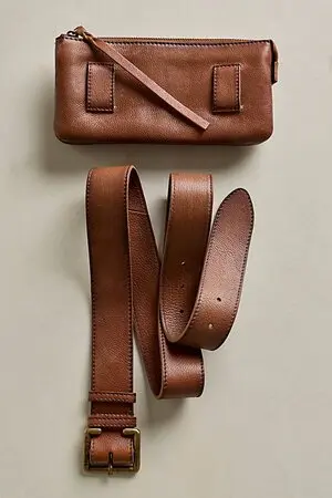 Free People We The Free Emerson Pocket Belt With Removable Pouch - Cognac
