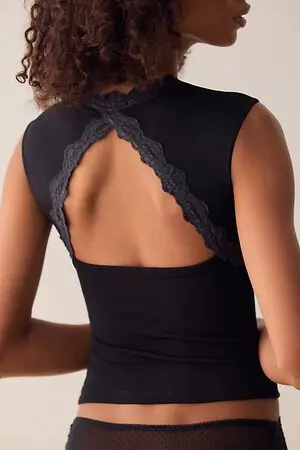 Free People Intimately Muscle Tank - Black