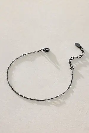 Free People Flora Anklet - Hematite