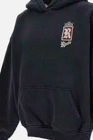 Rhude Cotton Hoodie - Black