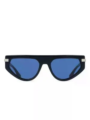 Victoria Beckham Triangle-frame Sunglasses - Blue