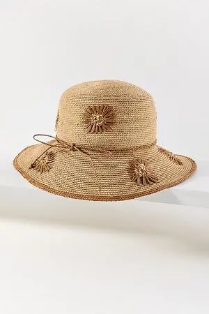 CHEVEUX CORP. Raffia Bucket Hat