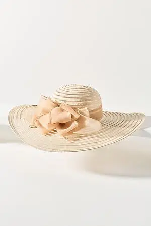 San Diego Hat Wide Brim Sun Hat With Chiffon Band - Neutral