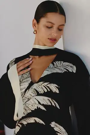 HERMANT & NANDITA Palm Mini Kaftan