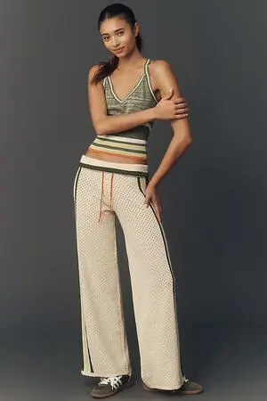 DAILY PRACTICE Knit V-neck Halter Top