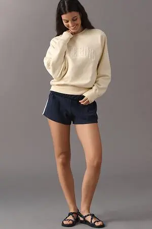 ANINE BING Harry Shrunken Sweatshirt - Cream