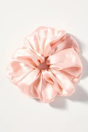 BRONZE AGE Side Out Silk Scrunchie Medium Pink