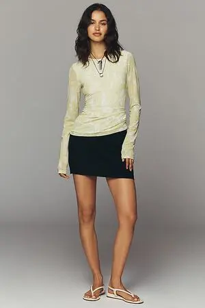 Rag & Bone Yana Long-sleeve Mesh Top