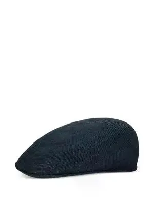 Borsalino Woven Flat Cap - Blue