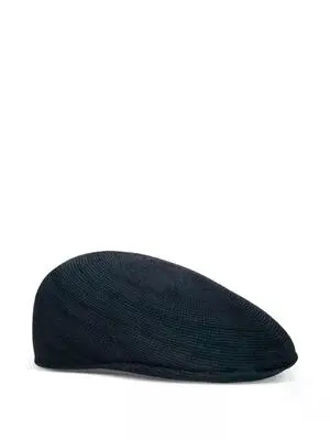 Borsalino Woven Flat Cap - Blue