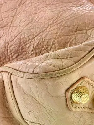 Balenciaga Giant Studs Leather Satchel