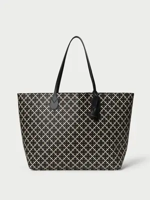 BY MALENE BIRGER Abi Printed Tote Bag - Black