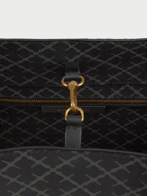 BY MALENE BIRGER Abi Printed Tote Bag - Charcoal