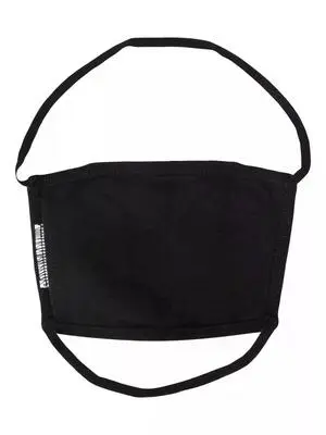 Off-White Mask Printed Face Mask - Black