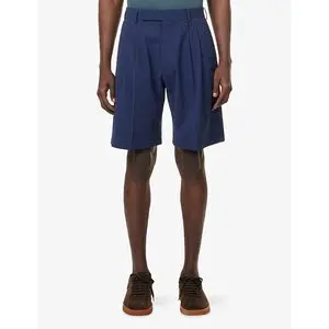 Paul Smith Pleated Knee-length Wool Shorts