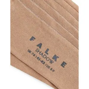Falke Shadow Striped Cotton Socks - Camel