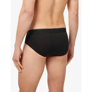 Calvin Klein Graphic Monogram Pack Of Three Stretch-cotton Briefs