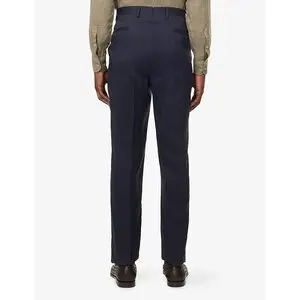 Corneliani Long-sleeve Pointed-collar Linen Shirt