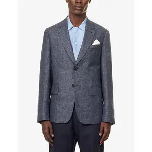 Paul Smith Sharkskin Buggy-lined Linen-wool Blazer